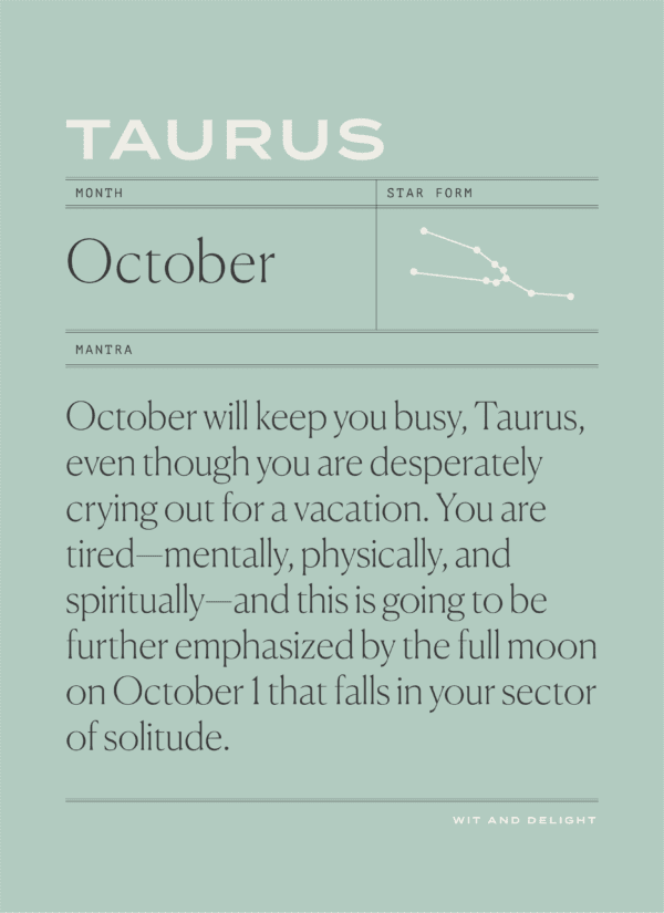 October 2020 Horoscopes: Find Your Inner Peace | Wit & Delight