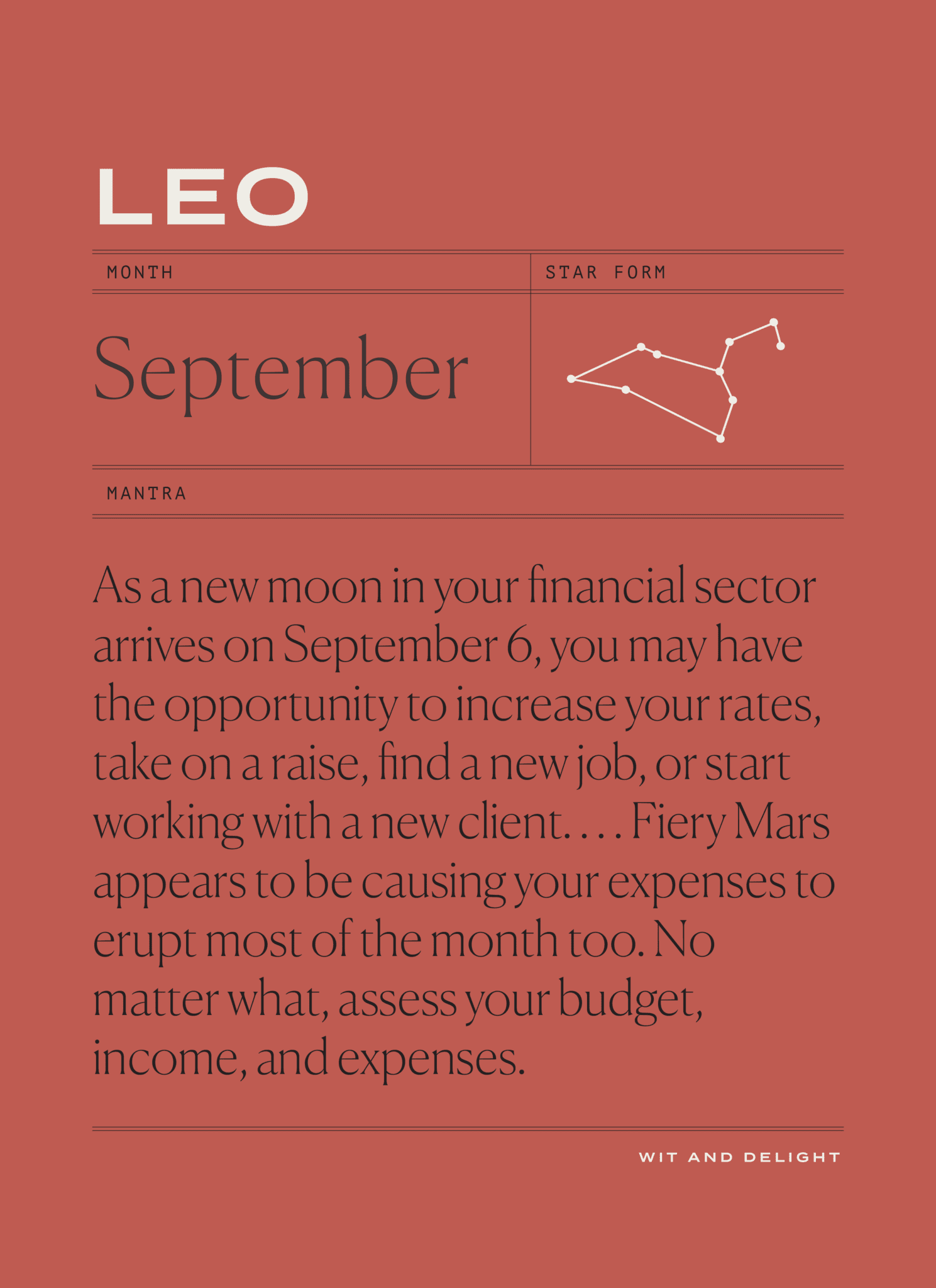 September 2021 Horoscopes: Focus on the Details | Wit & Delight