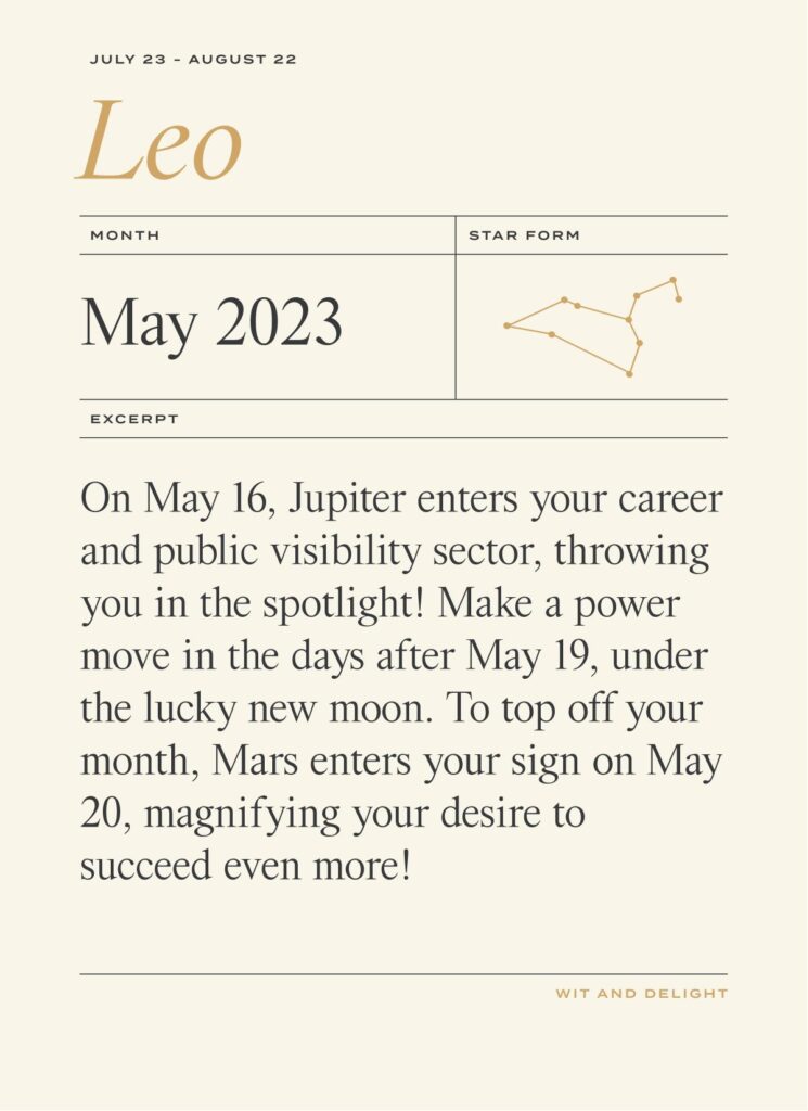 May 2023 Horoscopes: A Season of Introspection and Change | Wit & Delight | Designing a Life ...